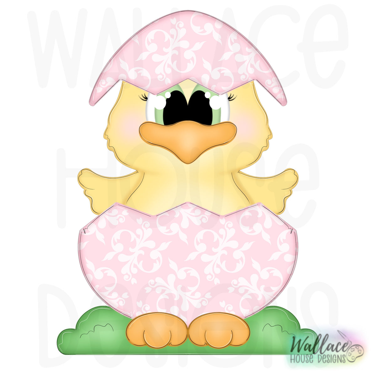 Easter Egg Chick Surprise Printable Template – wallacehousedesigns
