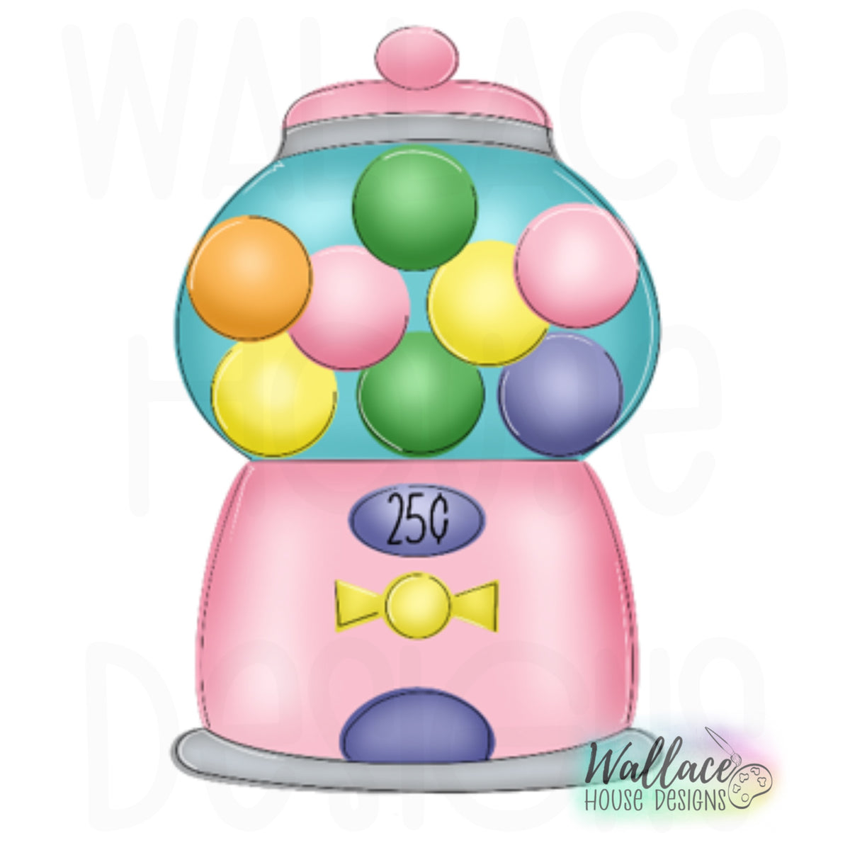 Gum ball Machine Printable Template – wallacehousedesigns