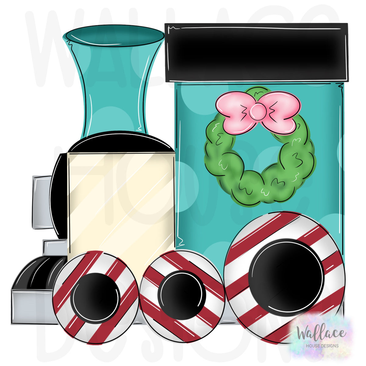 Holiday Train Printable Template – wallacehousedesigns