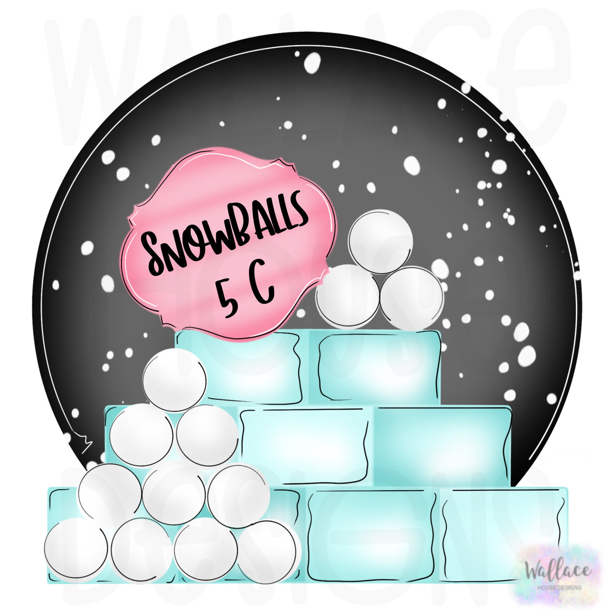 Snowball Stand Printable Template – wallacehousedesigns