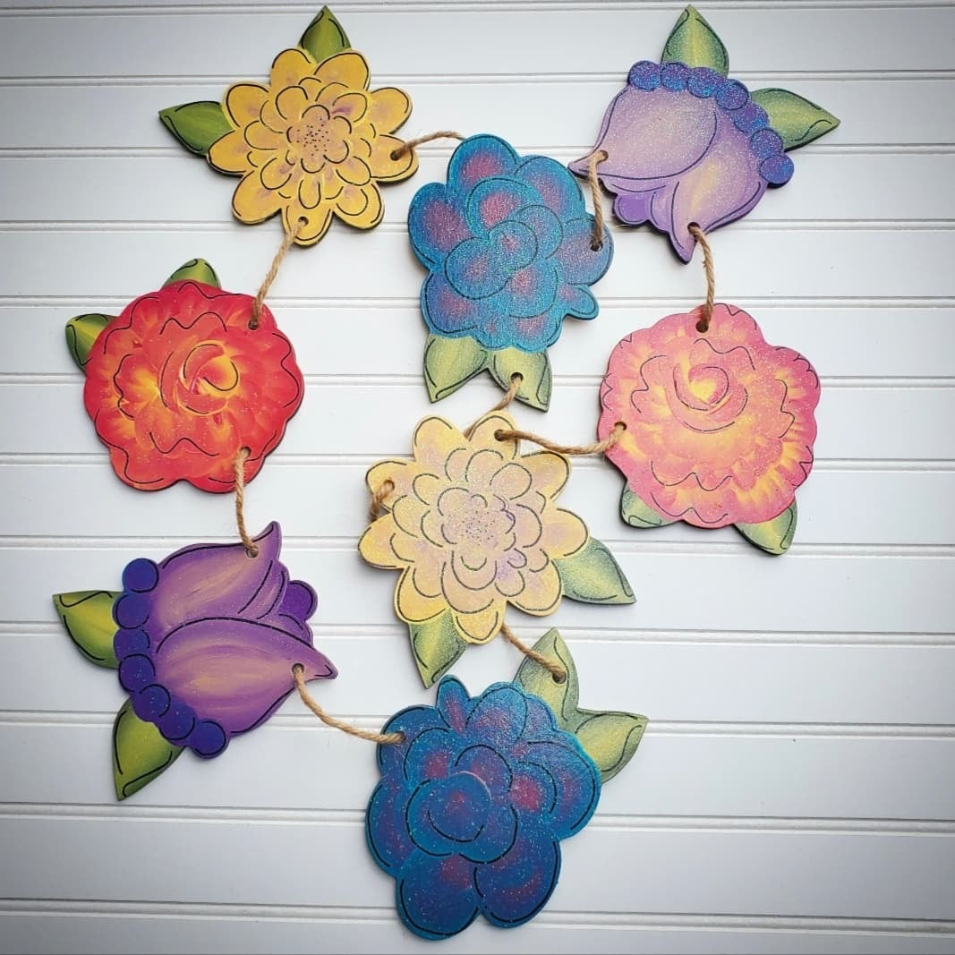 Flower Garland Template – wallacehousedesigns
