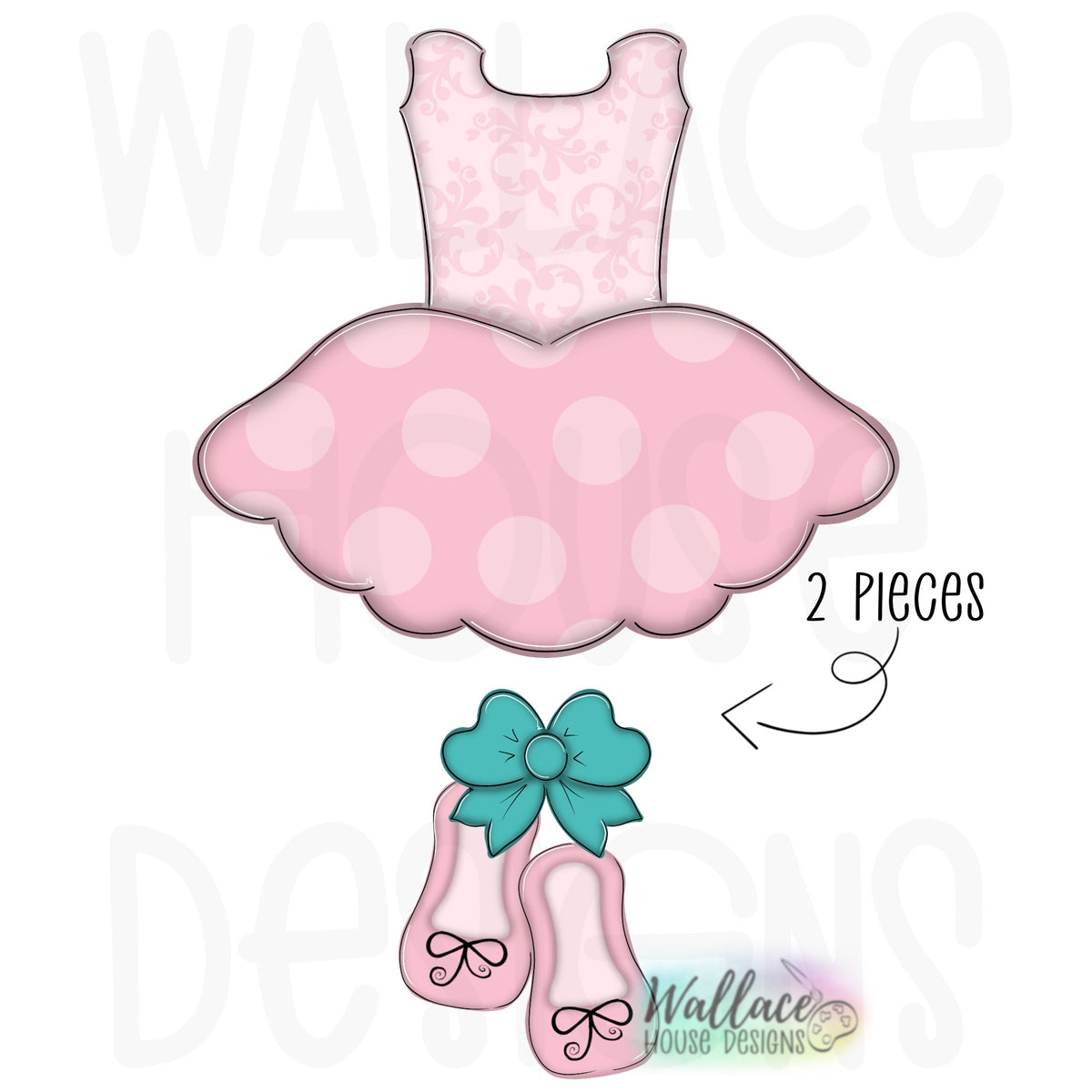 Ballerina Ribbon Feet Printable Template – wallacehousedesigns